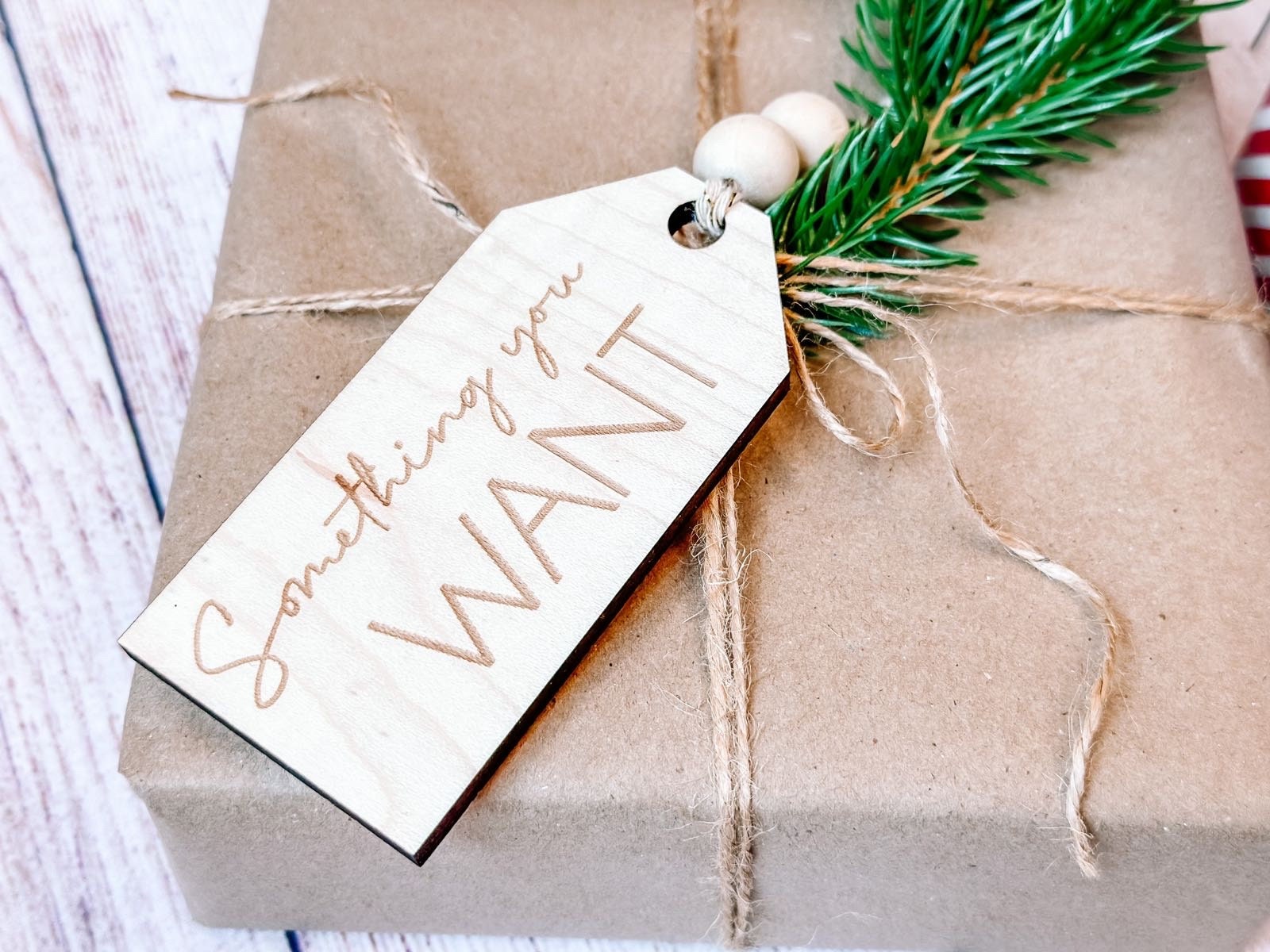 Wood Gift Tags Set of Five Something to Tags 4 Gift Rule - Etsy