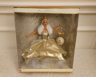 Celebration Barbie Special Edition 2000 Holiday Barbie NRFB IMC. Mattel ...