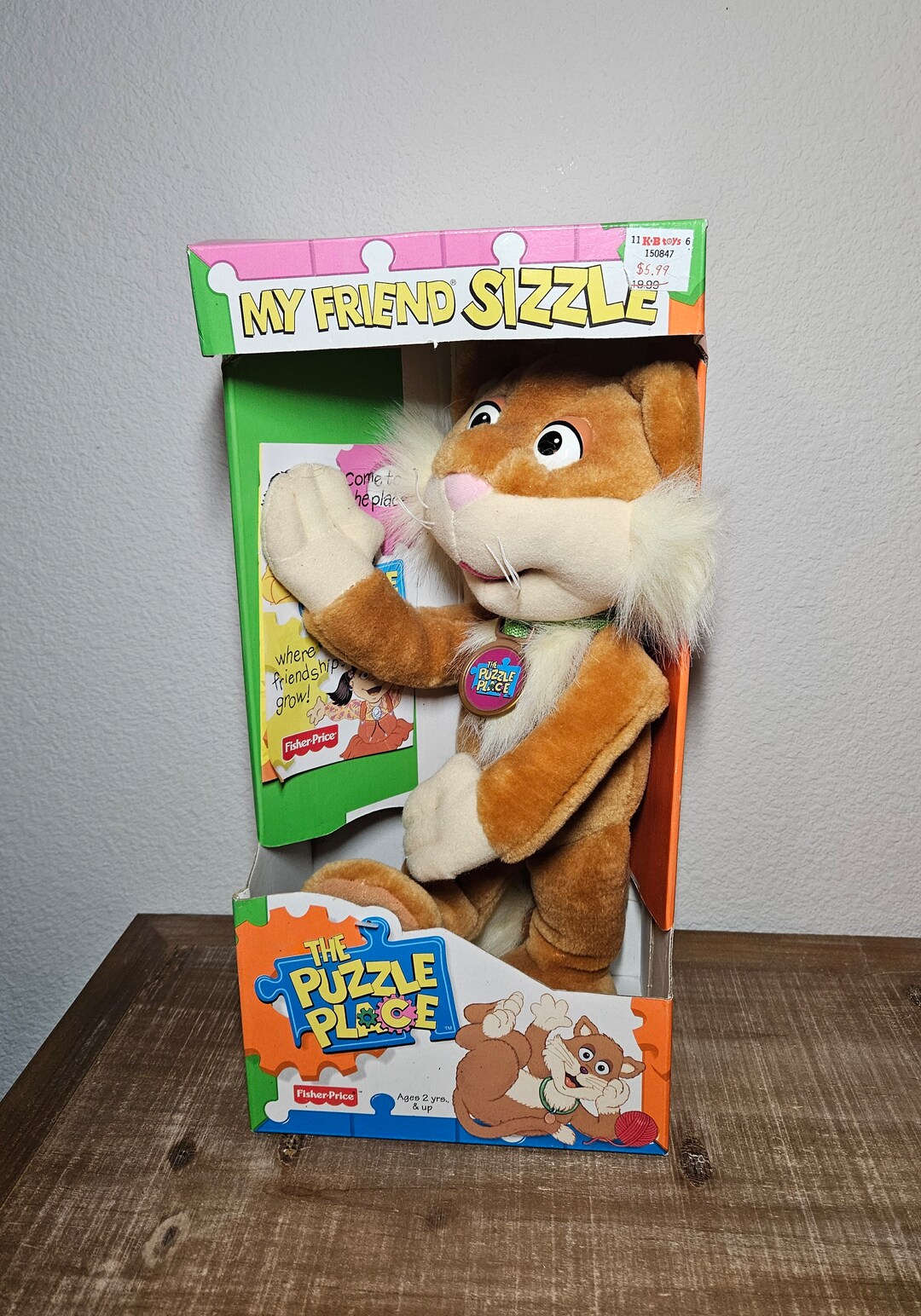 The Puzzle Place Sizzle Plush in Box 1995 - Etsy