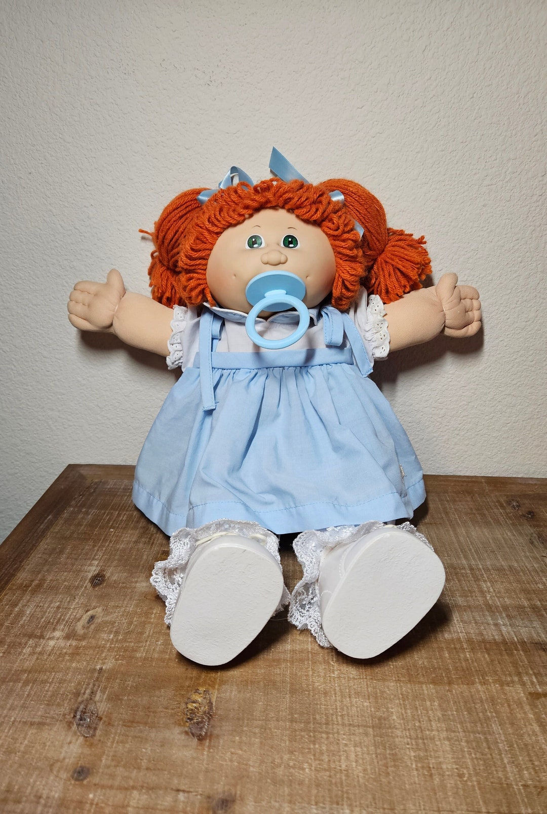 Cabbage Patch Kid Redhead in Blue Dress - Etsy