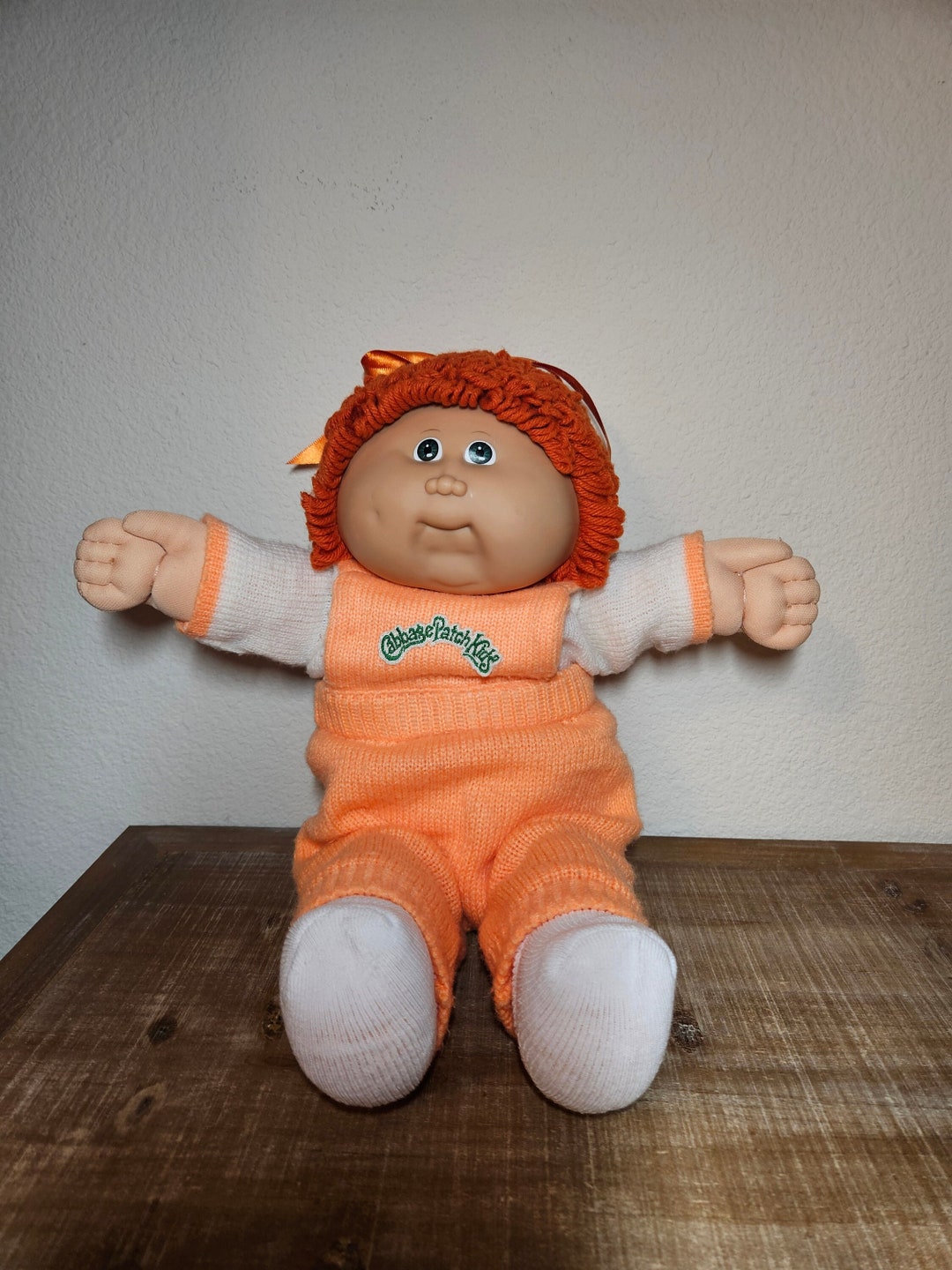Cabbage Patch Kid Redhead in Knit Overalls - Etsy
