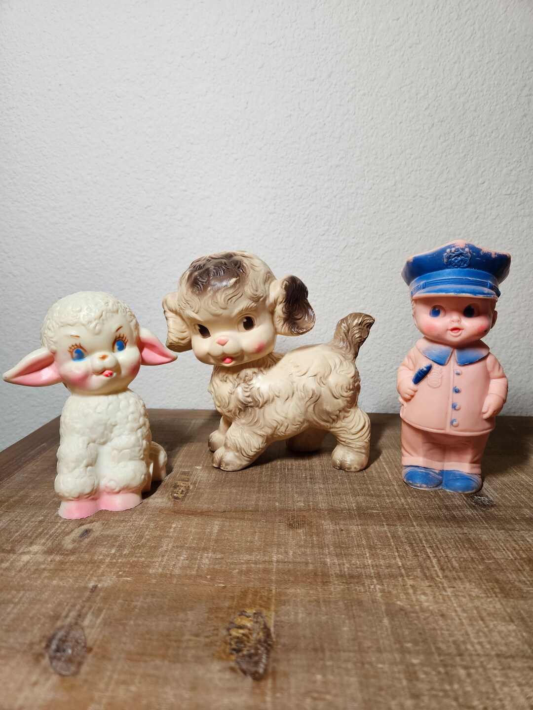 Kitschy Rubber Toys Vintage Lot of 3 - Etsy