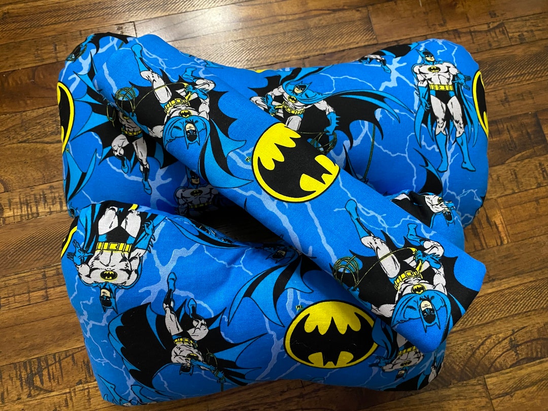 Batman W/bat Signal Car Seat Set 12 Seat Belt Cover, Headrest Pillow ...
