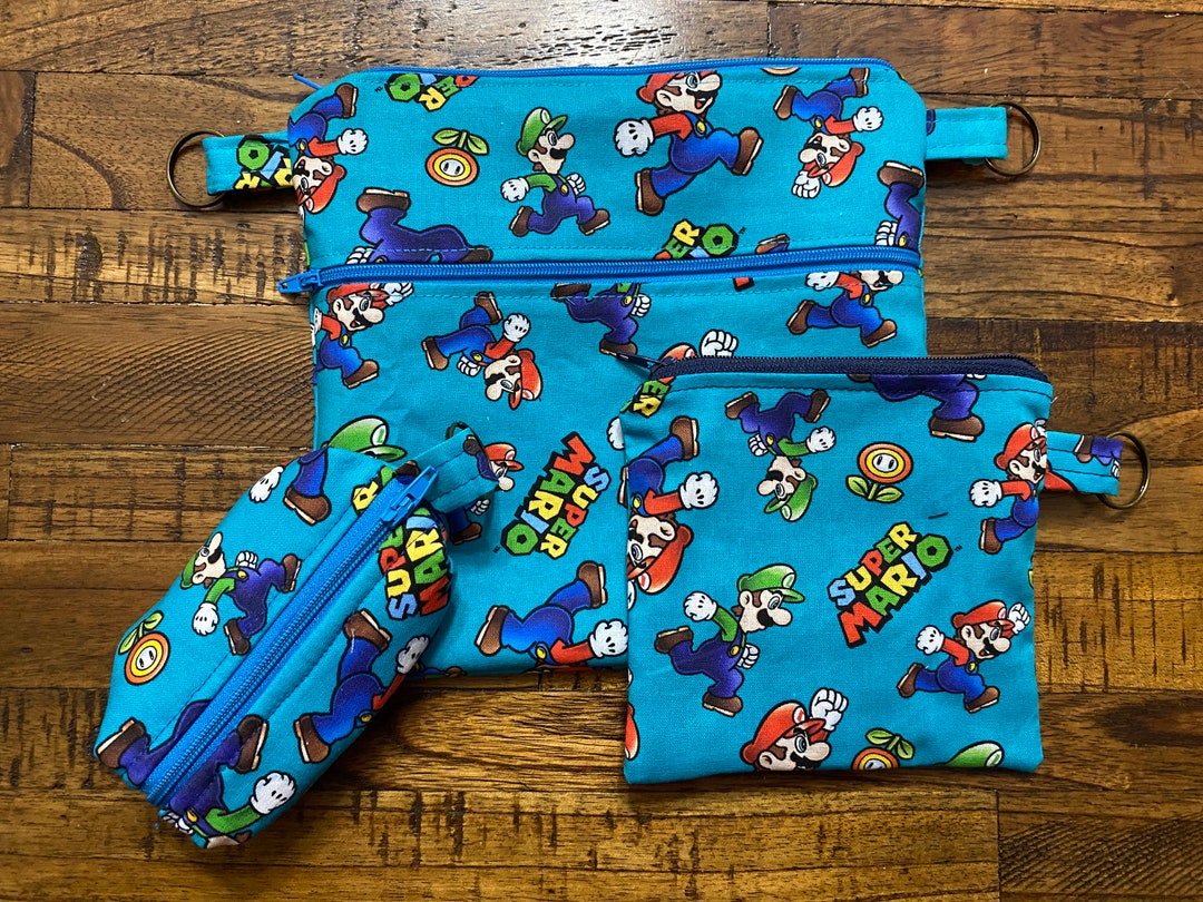 Super Mario Boxy Bag / Money Pouch / Two Pocket Pouch Great Gift Idea ...