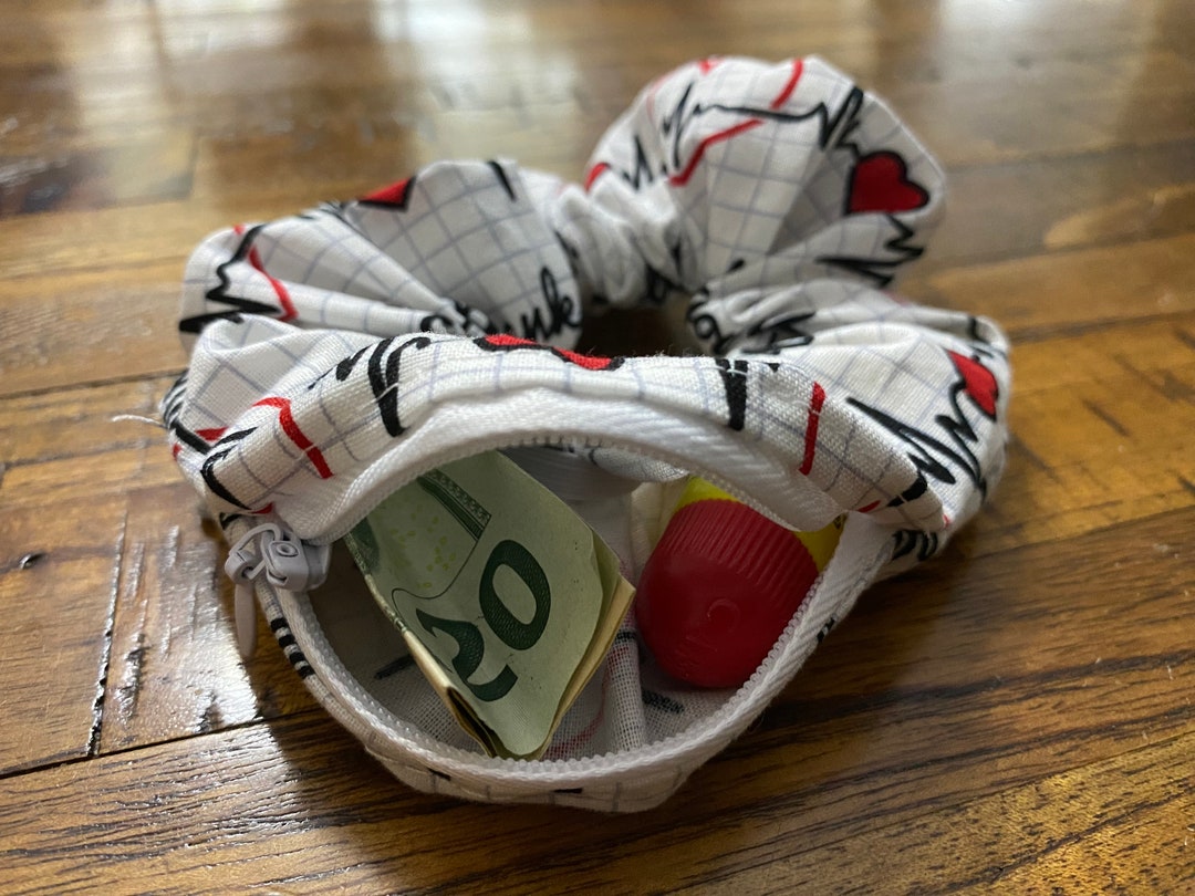 Heartbeat Thank You Scrunchie With a Secret Hidden Pocket Great Gift ...