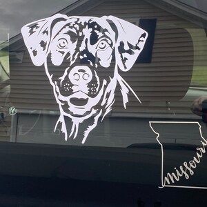 Personalized Dog Decal / Dog Sticker / Dog Car Decal / Fur Baby / Vinyl ...