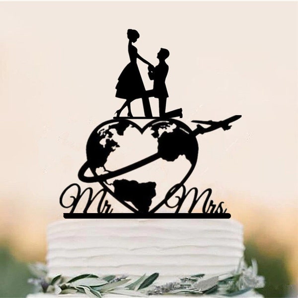 Globe Cake Topper - Etsy
