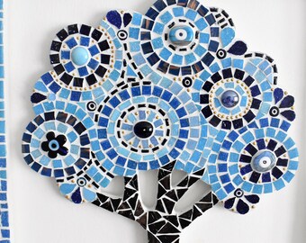 Blue Tree of Life Wall Art - Etsy