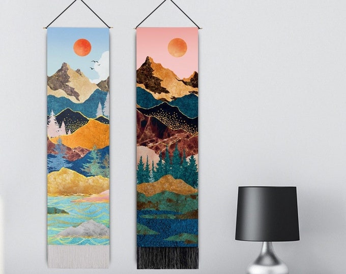 Mountain Tapestry Sunrise Tapestry Sunset Tapestry Mountain - Etsy