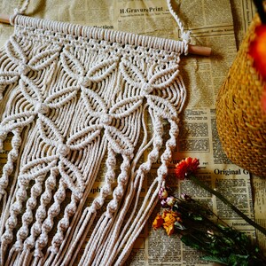 Bohemian Macrame Wall Decor, Macrame Wall Hanging, Woven Wall Decor ...