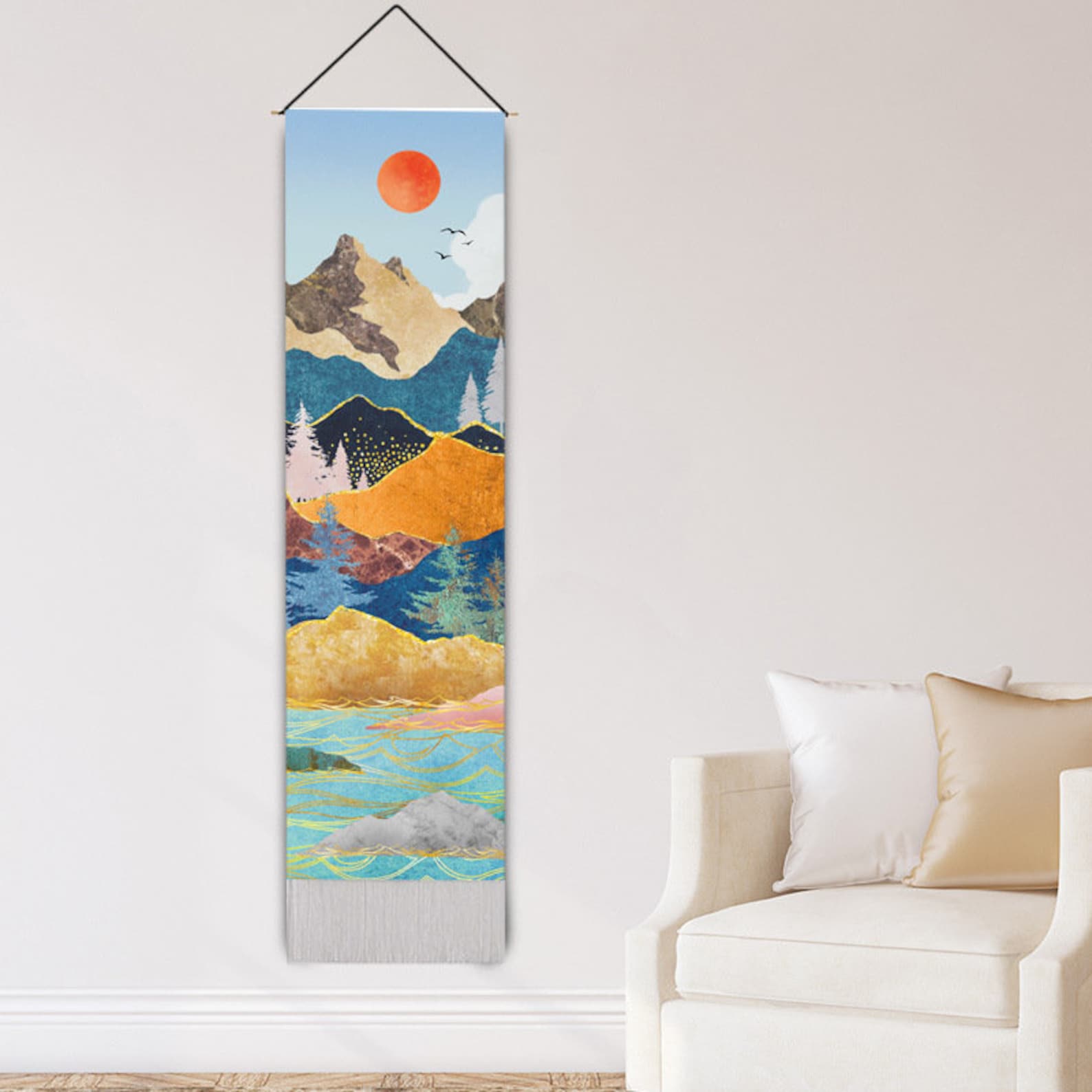 Mountain Tapestry, Sunrise Tapestry, Sunset Tapestry, Mountain Wall ...