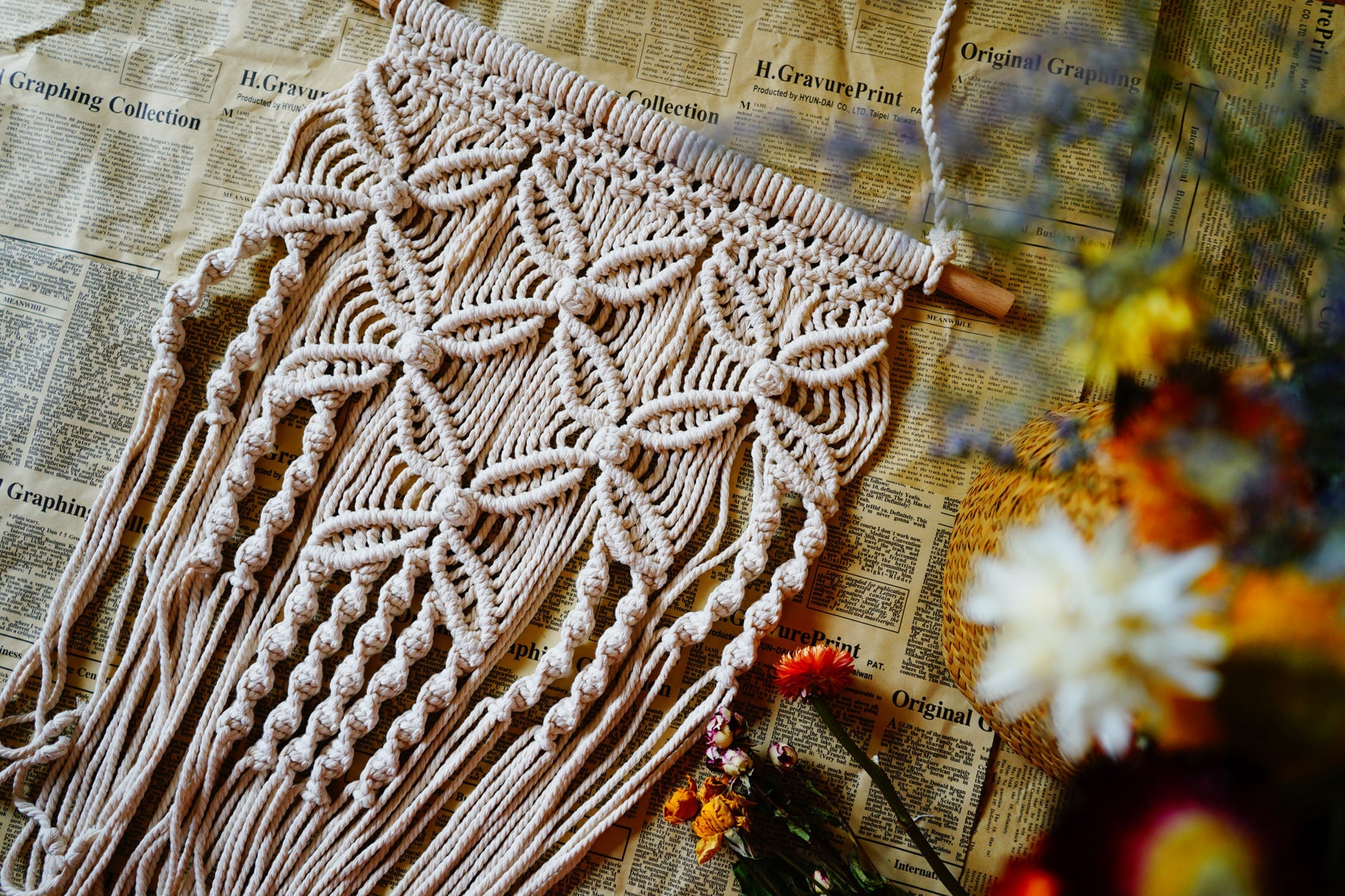 Bohemian Macrame Wall Decor Macrame Wall Hanging Woven Wall - Etsy