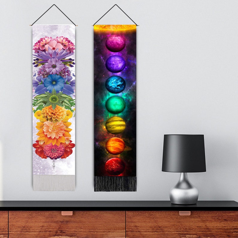 7 Chakra Wall Art Chakra Tapestry Wall Hanging Boho Mandala - Etsy