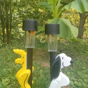 Snoopy and Woodstock Solar Lights - Etsy