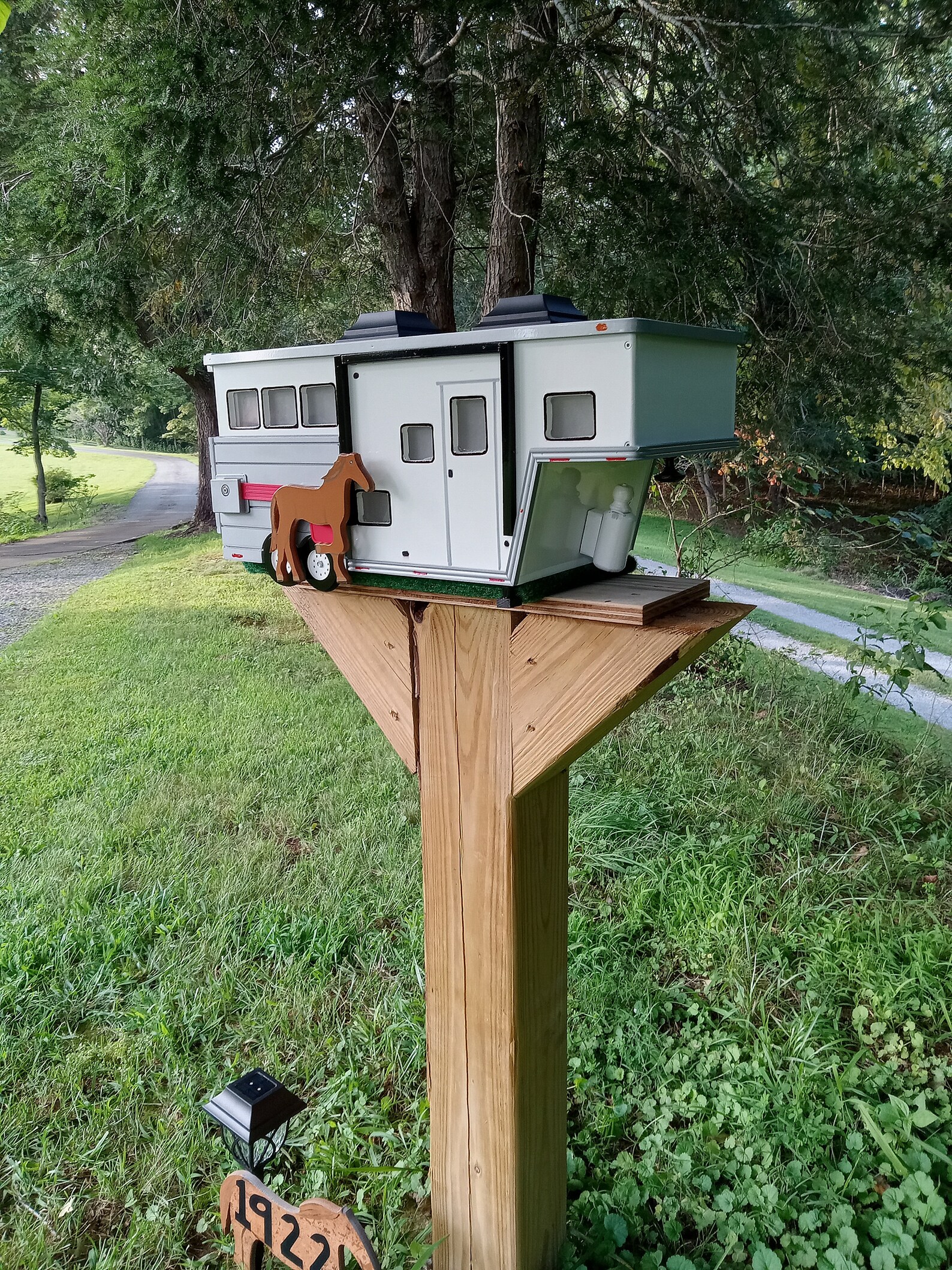Pull Behind Horse Trailer Mailbox- Custom Built - Etsy