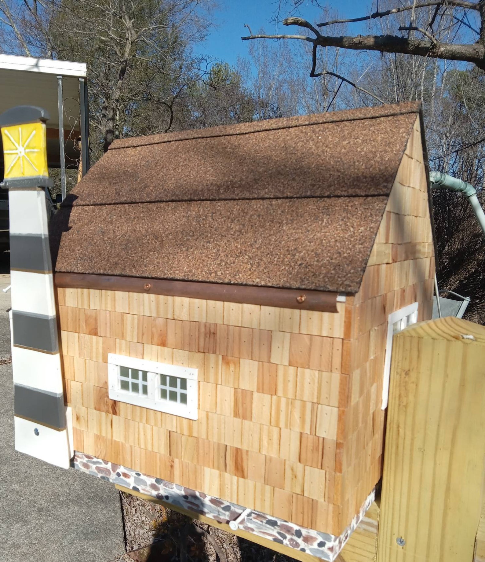Cedarshake Sided Mailbox/builder's Choice - Etsy