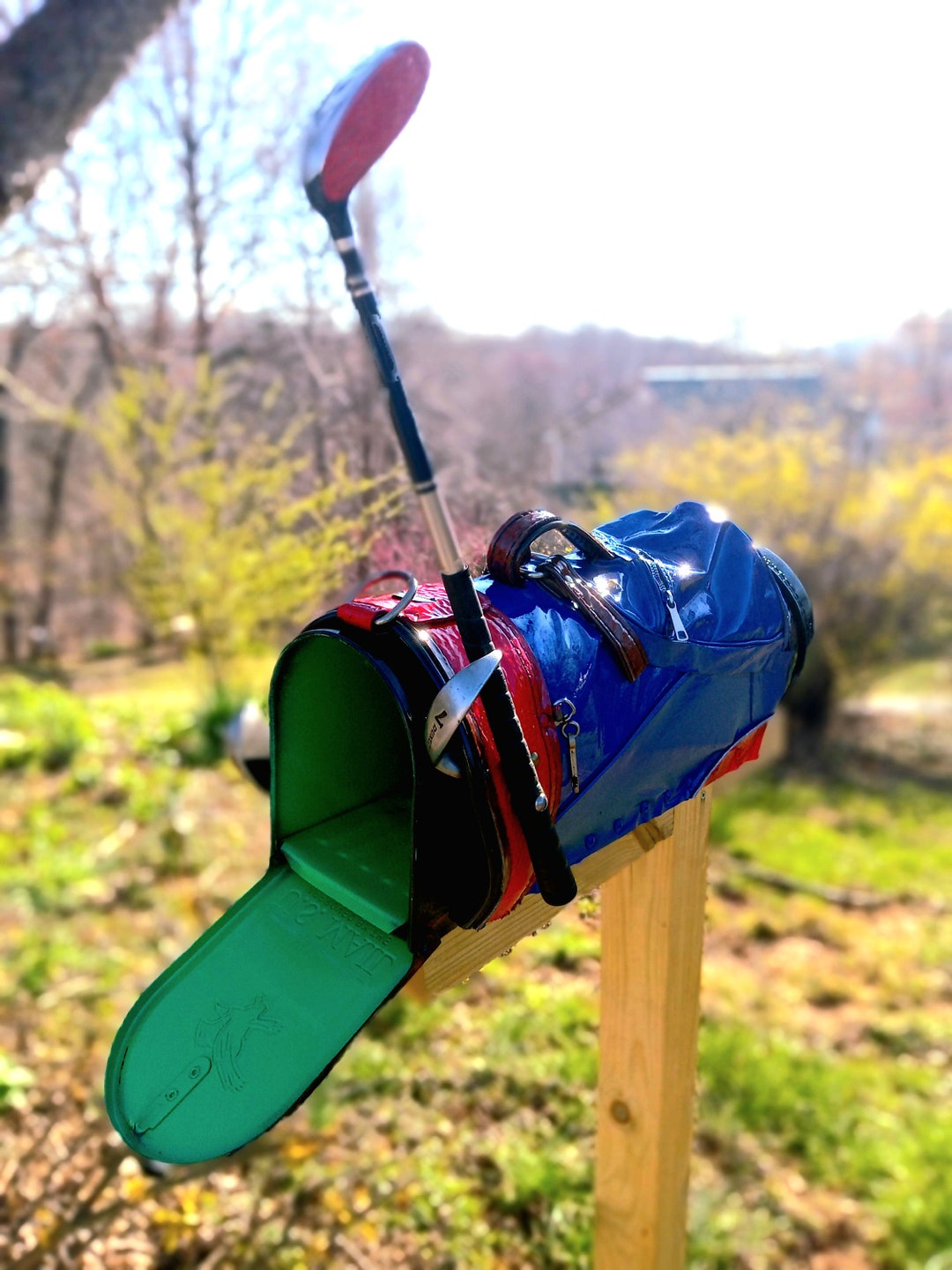 Custom Golf Bag Mailbox - Etsy