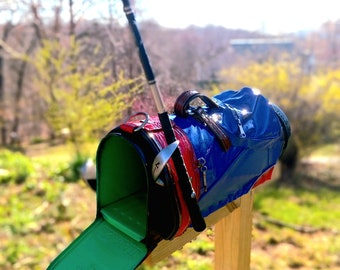 Golf Player Putting and Bag Mailbox Topper / Sign - Etsy