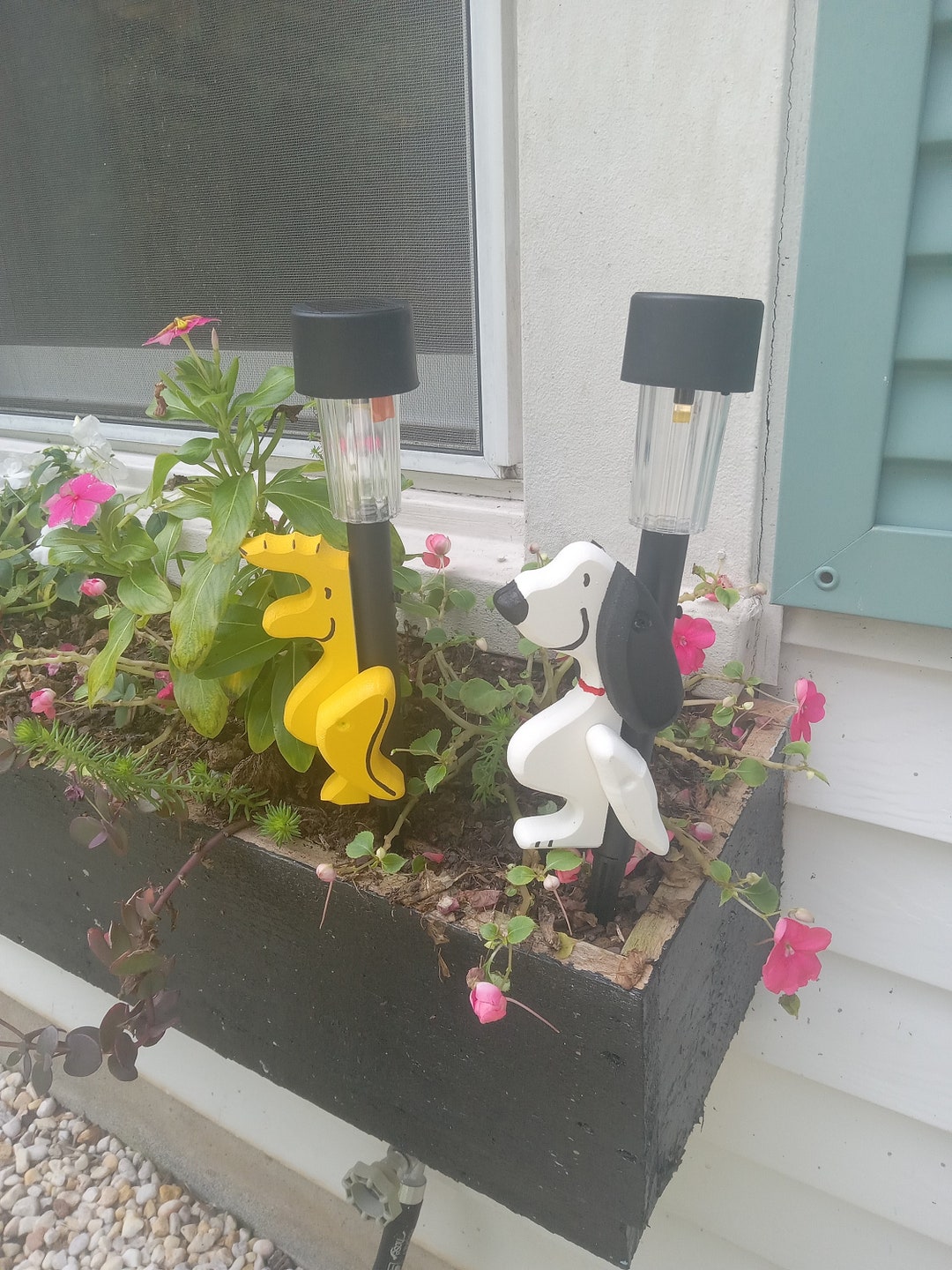 Snoopy and Woodstock Solar Lights - Etsy