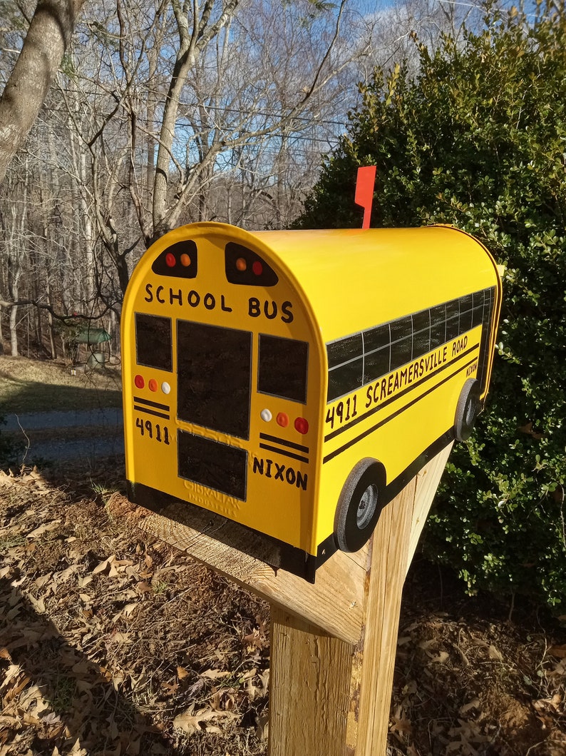 Custom School Bus Mailbox - Etsy