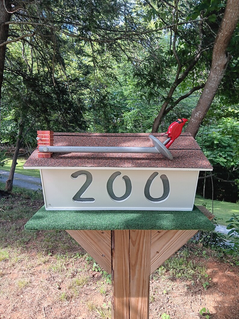 Birdhouse Mailbox That Lights up at Night!! WHAT!!! - Etsy