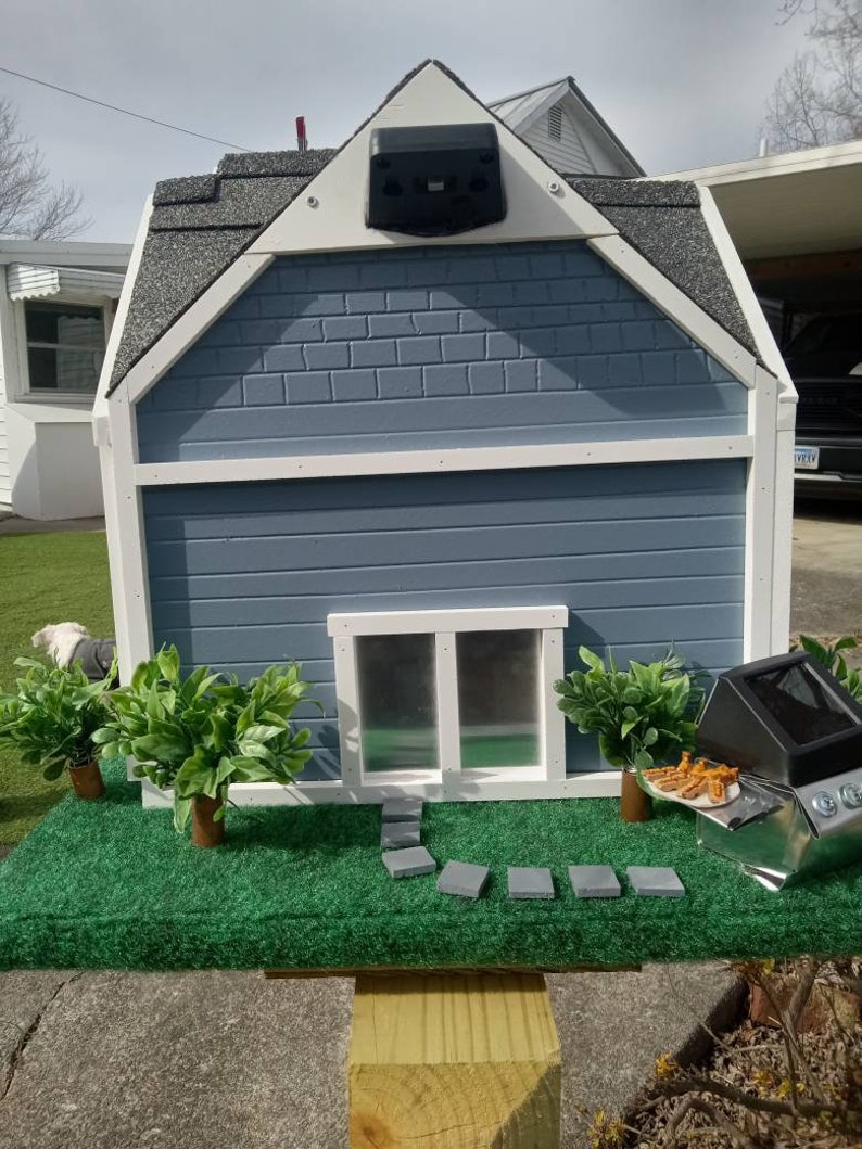 Mailbox-replica of Your Home-solar Lit - Etsy