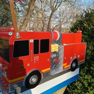 Firetruck Mailbox Replicating Stations Engine - Etsy