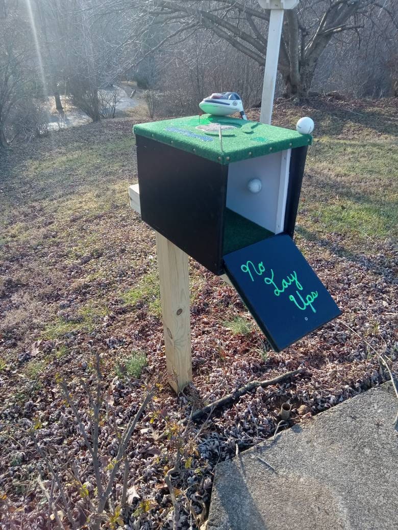 Golf Themed Mailbox/ or Possibilities for a Custom Built Golf Themed ...