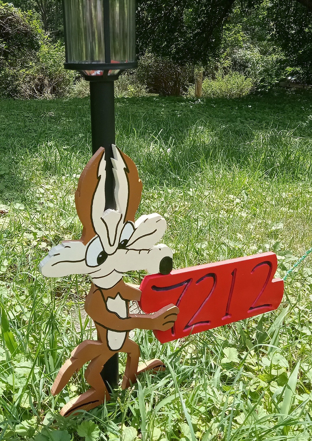 Solar Light With Willie the Coyote - Etsy