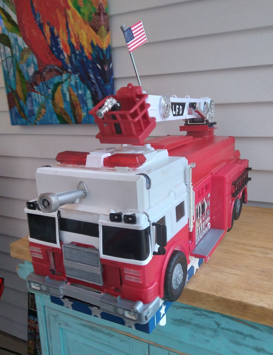 Custom Firetruck Mailbox - Etsy
