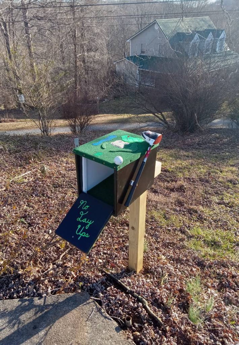 Golf Themed Mailbox/ or Possibilities for a Custom Built Golf Themed ...