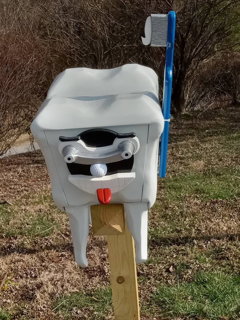 Tooth Mailbox/or Custom Built Mailbox - Etsy