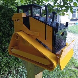 Custom Bulldozer Mailbox - Etsy
