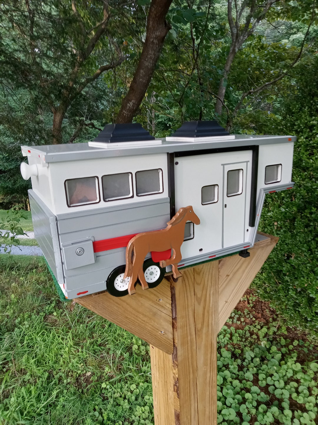 Pull Behind Horse Trailer Mailbox- Custom Built - Etsy