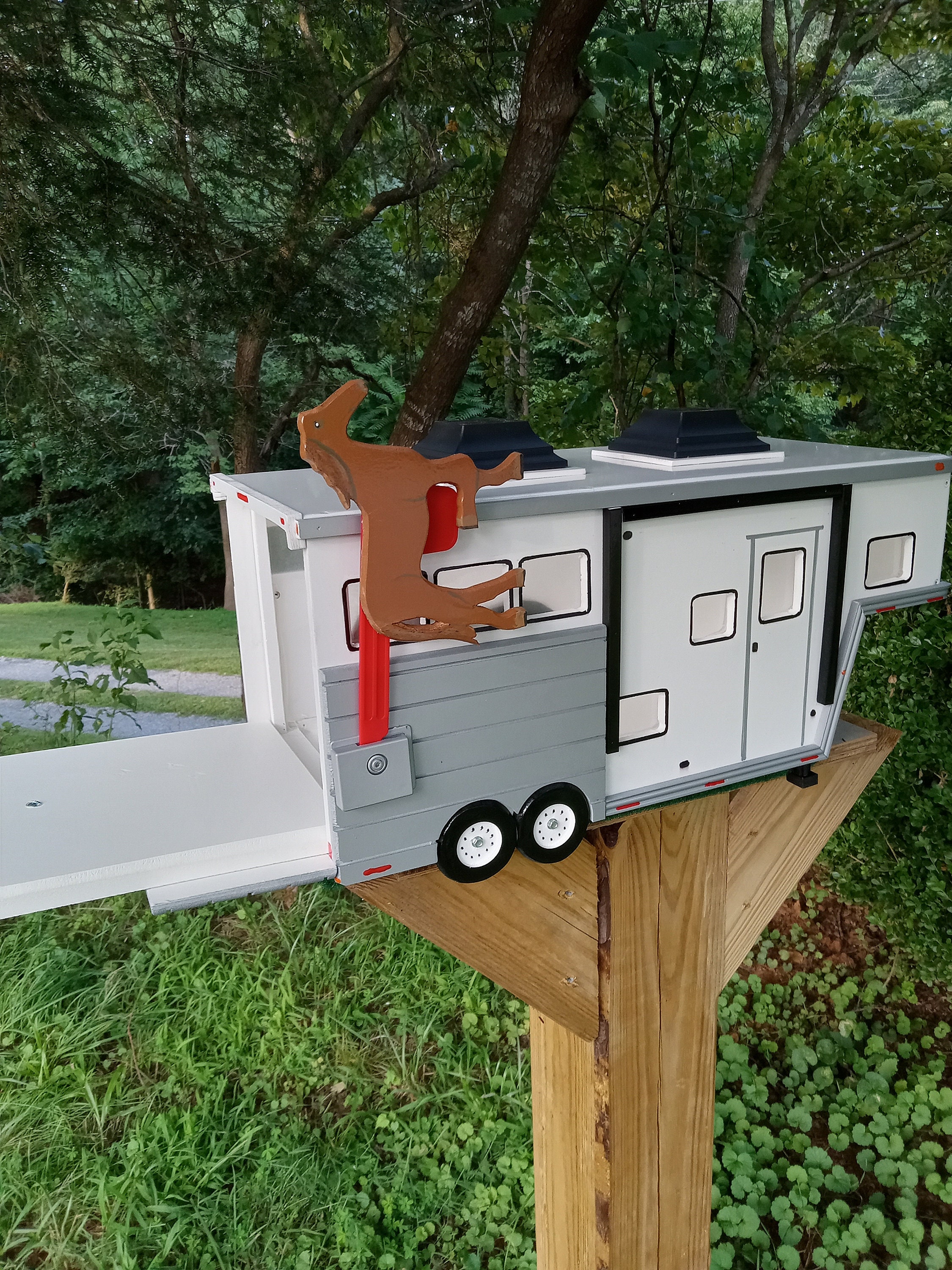 Pull Behind Horse Trailer Mailbox- Custom Built - Etsy