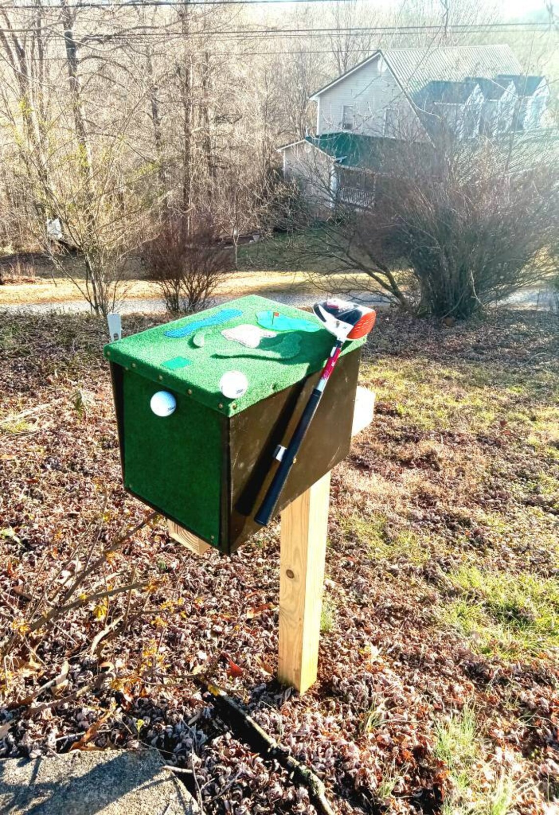 Golf Themed Mailbox/ or Possibilities for a Custom Built Golf Themed ...