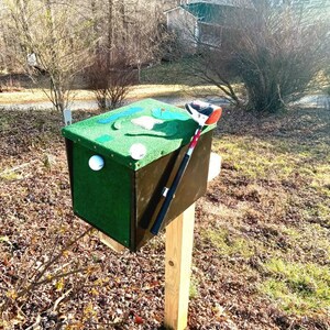Golf Themed Mailbox/ or Possibilities for a Custom Built Golf Themed ...
