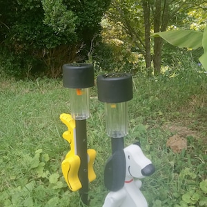 Snoopy and Woodstock Solar Lights - Etsy