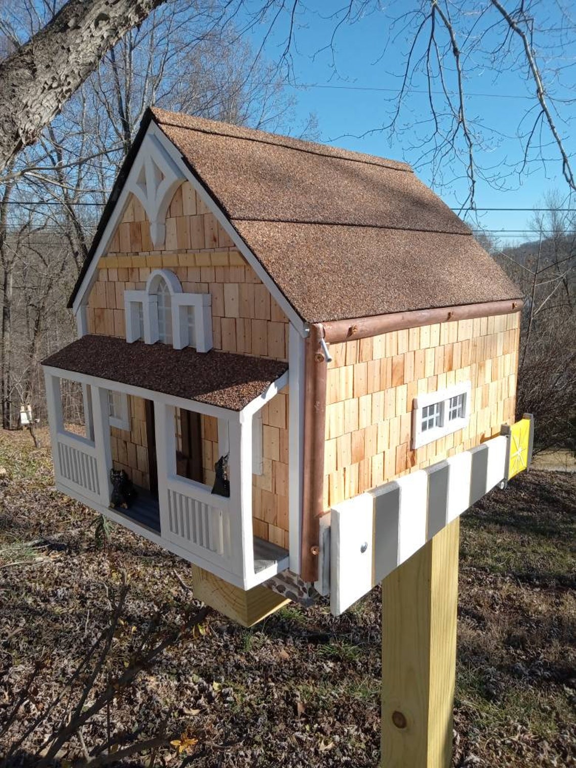 Cedarshake Sided Mailbox/builder's Choice - Etsy