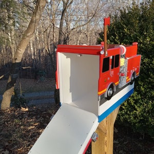 Firetruck Mailbox Replicating Stations Engine - Etsy