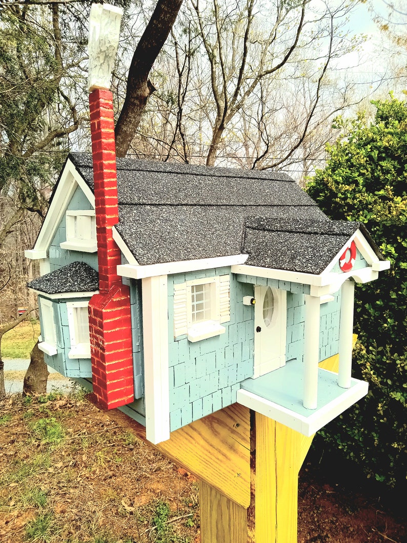 Cape Cod Coastal Cottage Mailbox - Etsy