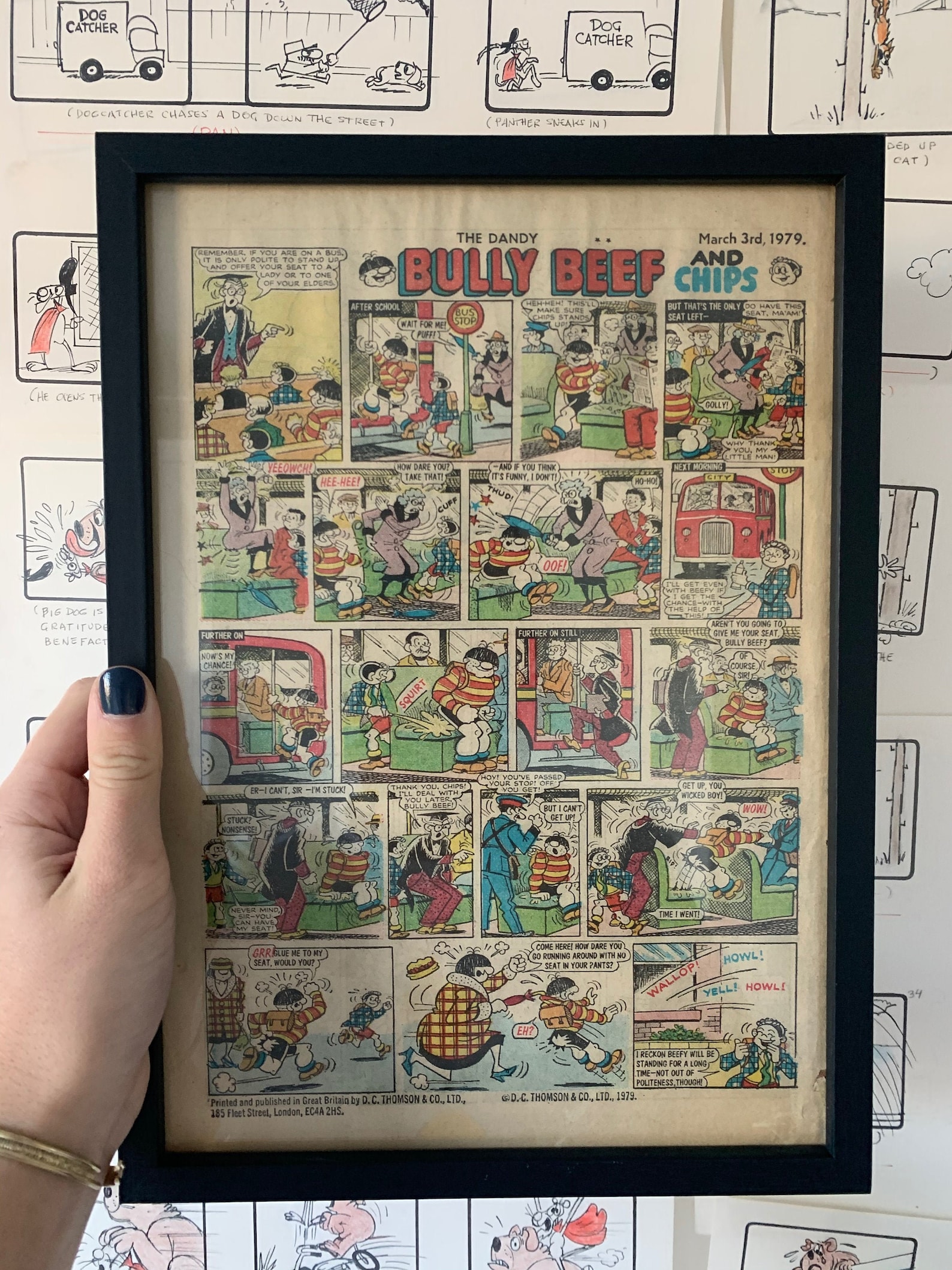 The Dandy double sided comic print Bully Beef and Bertie | Etsy