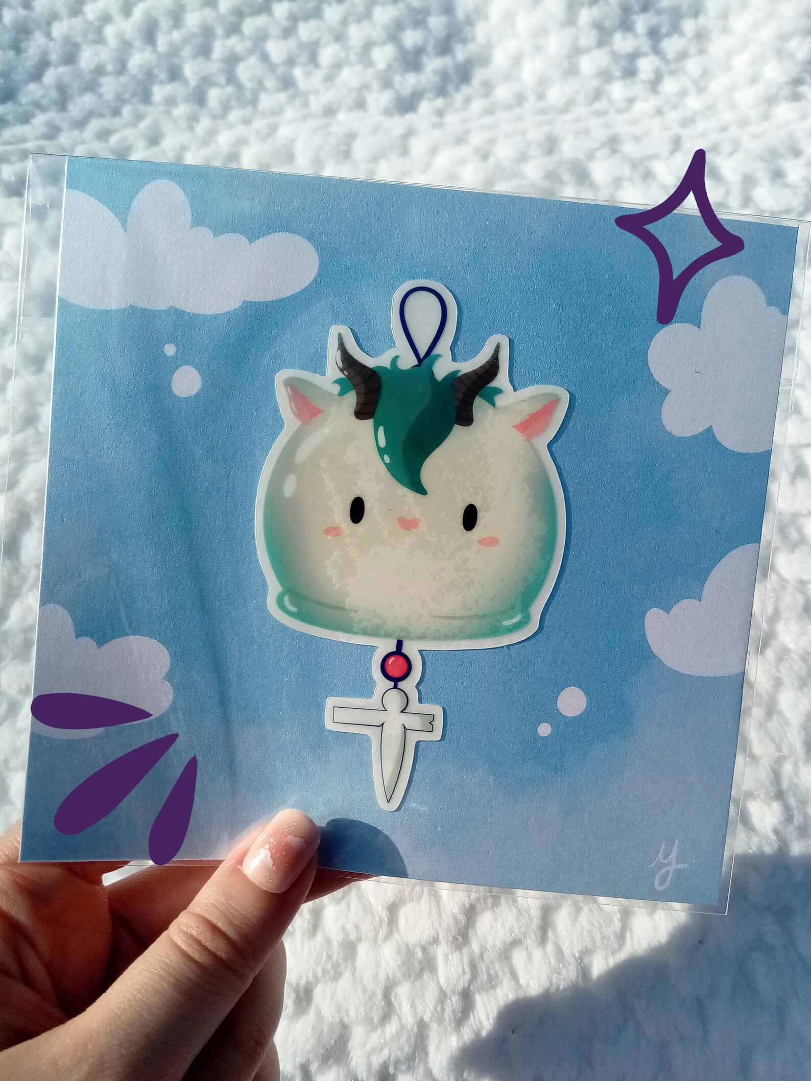 Transparent Vinyl Sticker - Japanese Chime || Sticker - Sticker ...