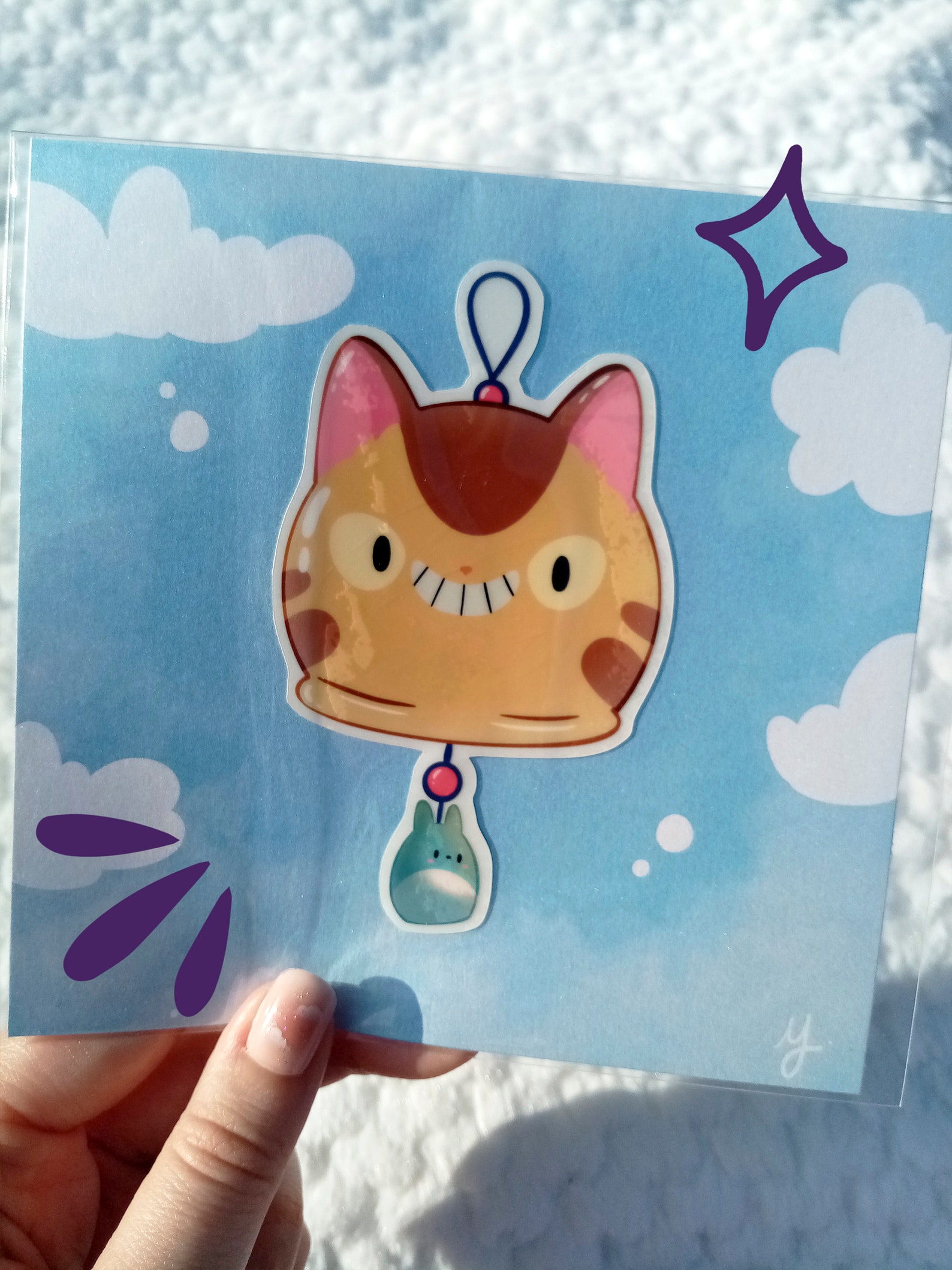 Transparent Vinyl Sticker - Japanese Chime || Sticker - Sticker ...