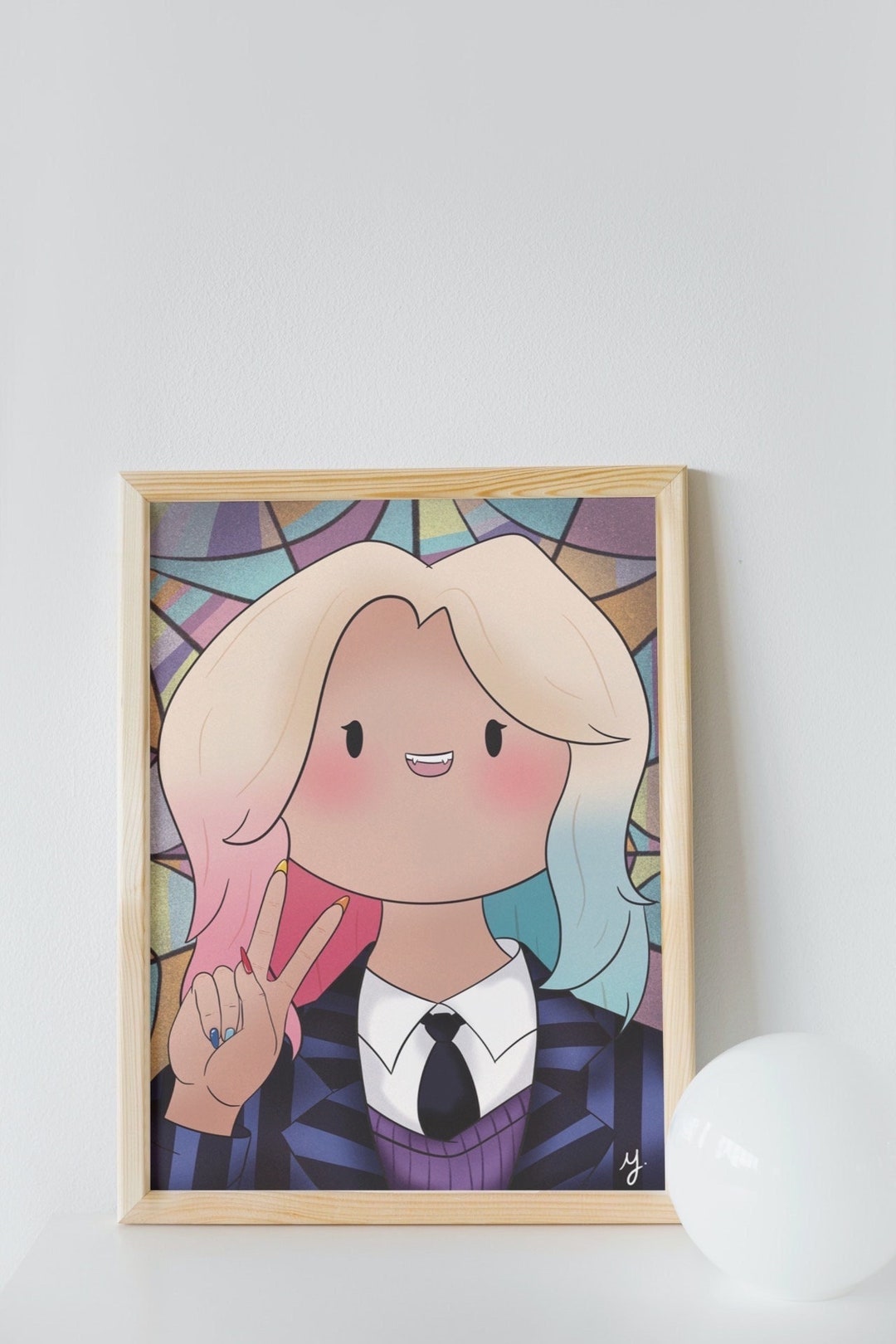 Print Enid Print Drawing Cute Yuckona Creations - Etsy