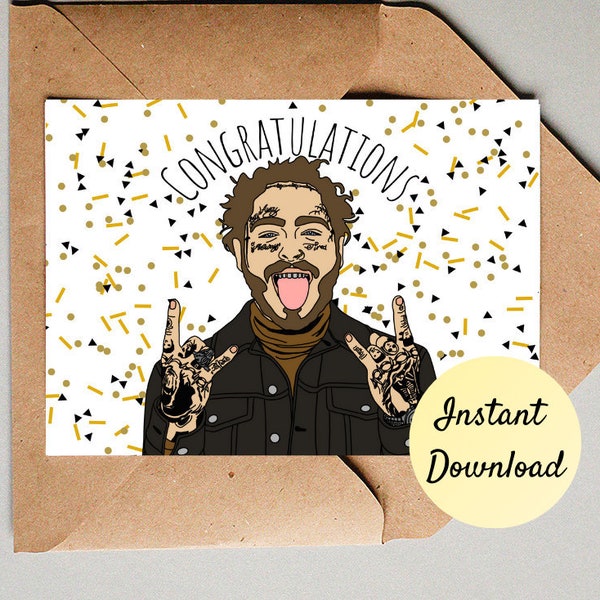Post Malone Card - Etsy