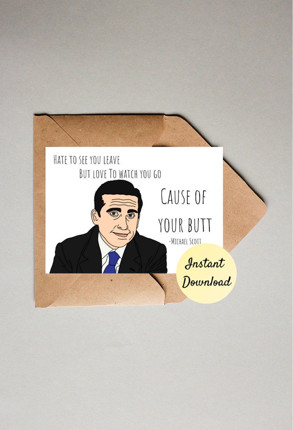 Digital Print Anniversary Card Michael Scott Anniversary | Etsy