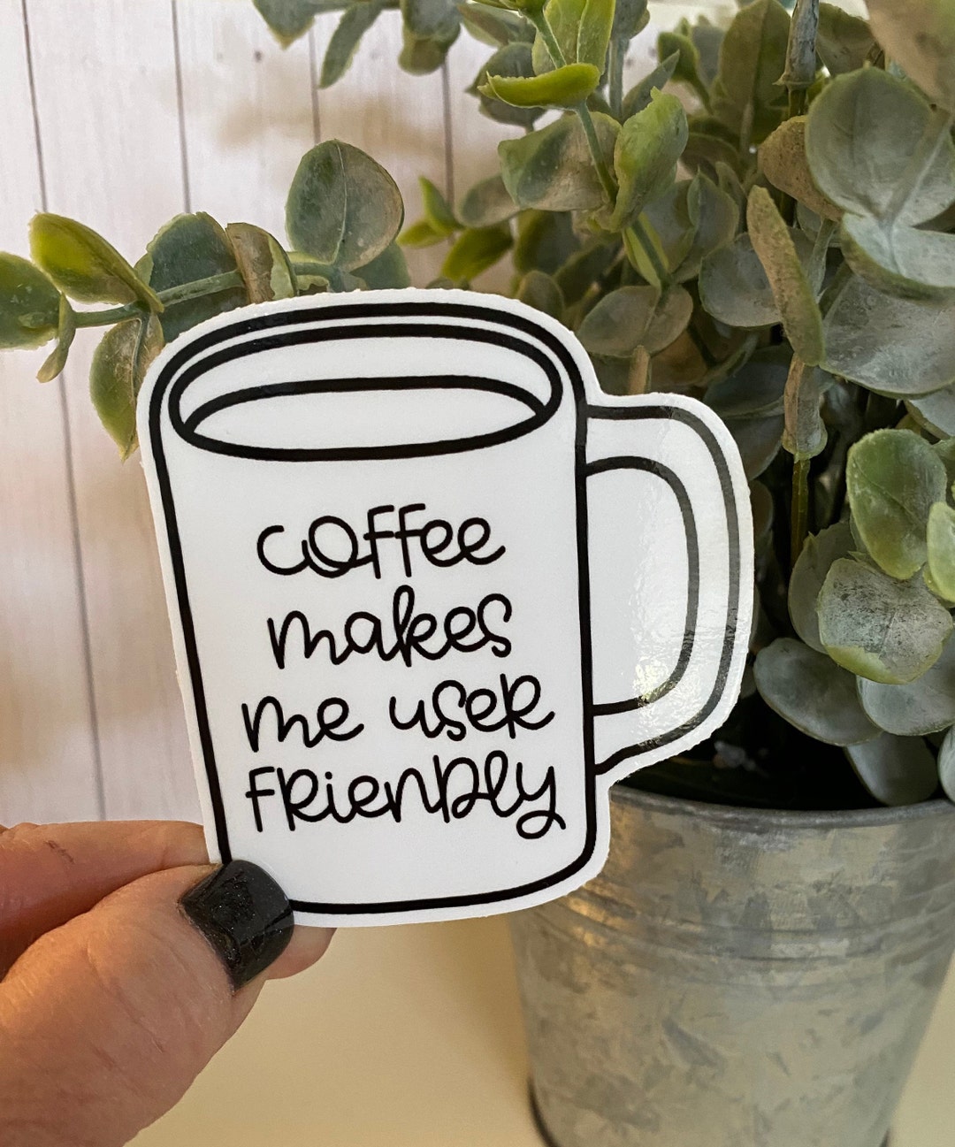 Coffee Sticker, Iced Coffee Sticker, Caffeine Addict, Laptop Sticker ...