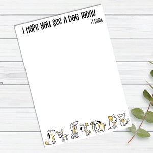 Personalized Dog Notepad, Dog Themed Notepad, Personalized Teacher ...