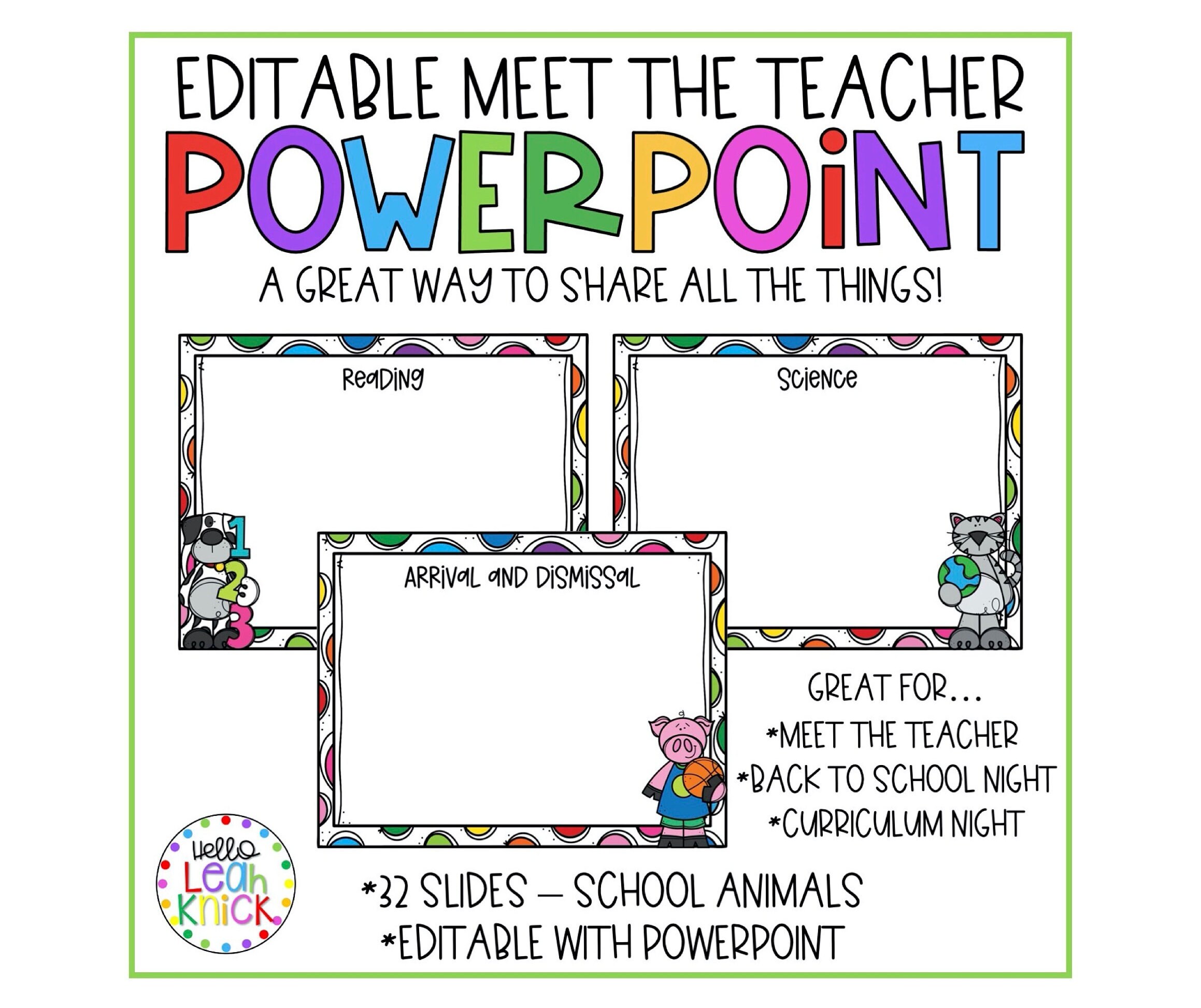 Back To School Night Powerpoint Template